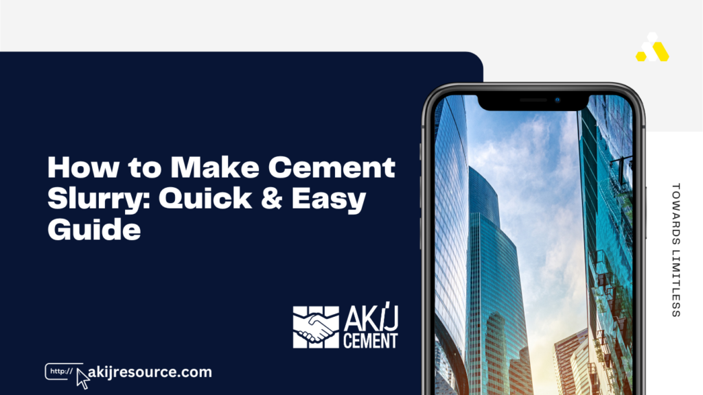 How to Make Cement Slurry: Quick & Easy Guide - AKIJ Resource